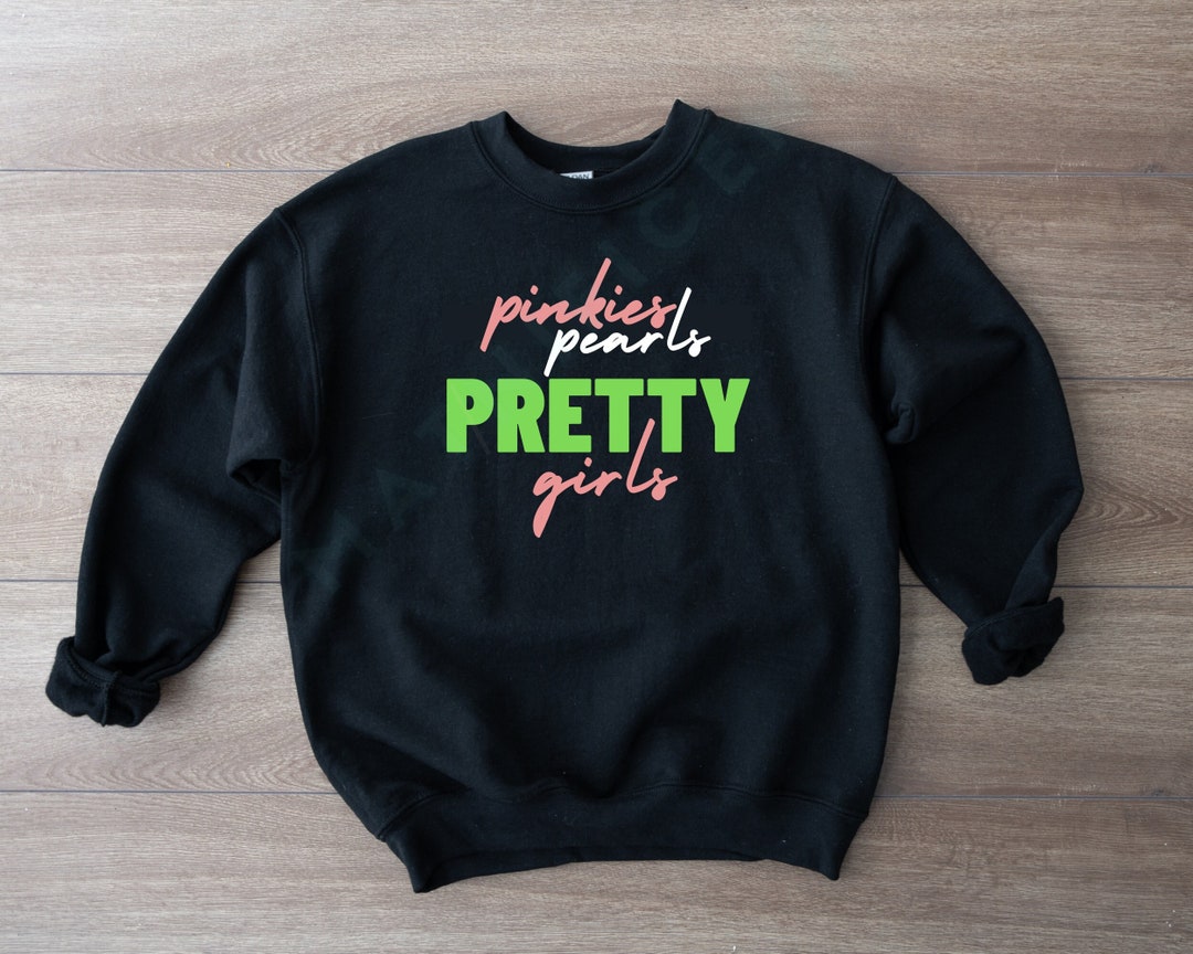 Pinkies And Pearls Sweatshirt Aka Founders Day Pretty Etsy Uk