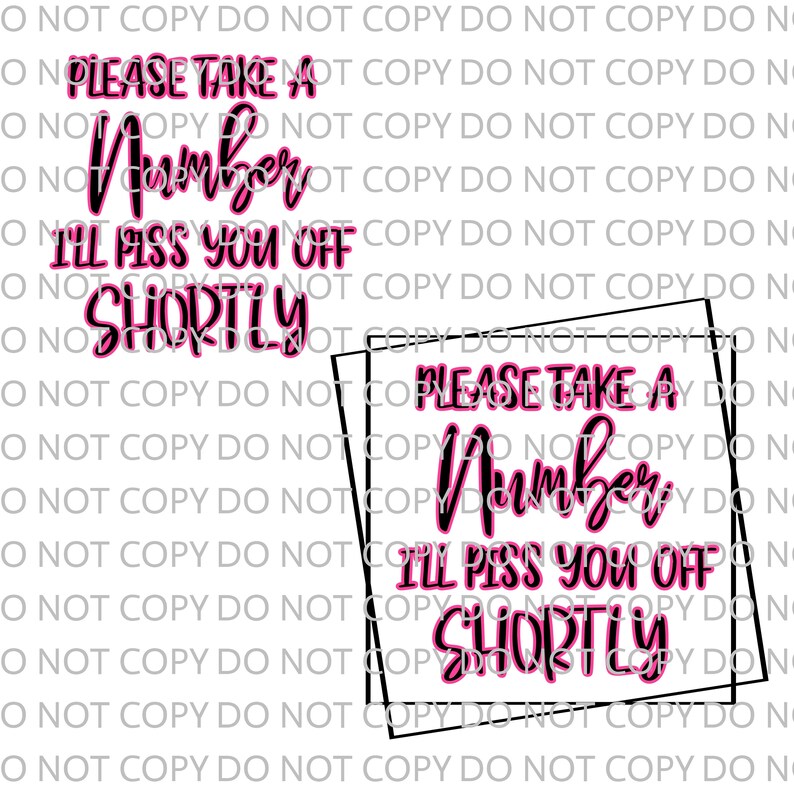 Please Take a Number Svgtumbler Svgoffset Svgsvg - Etsy
