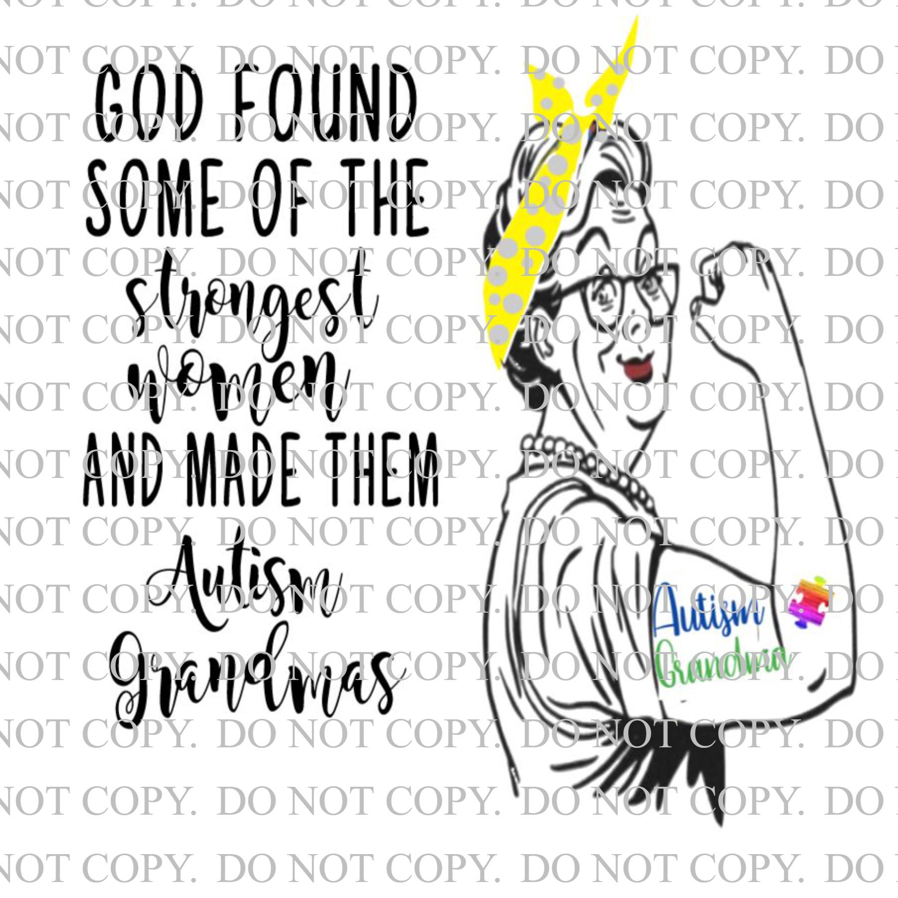 Autism Grandma Awareness Autism Awareness Grandma Autism - Etsy Canada