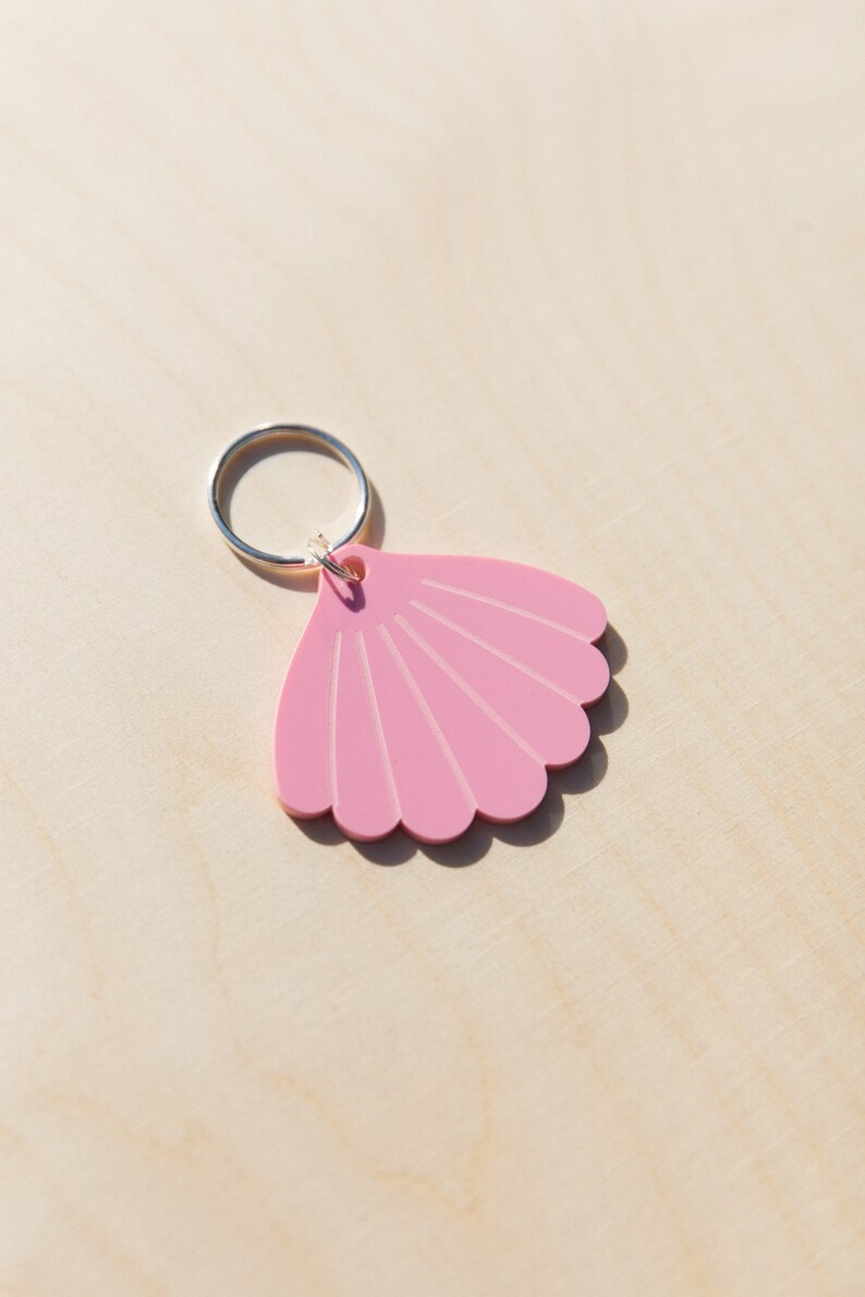 Shell Key Ring Pastel Color | Etsy