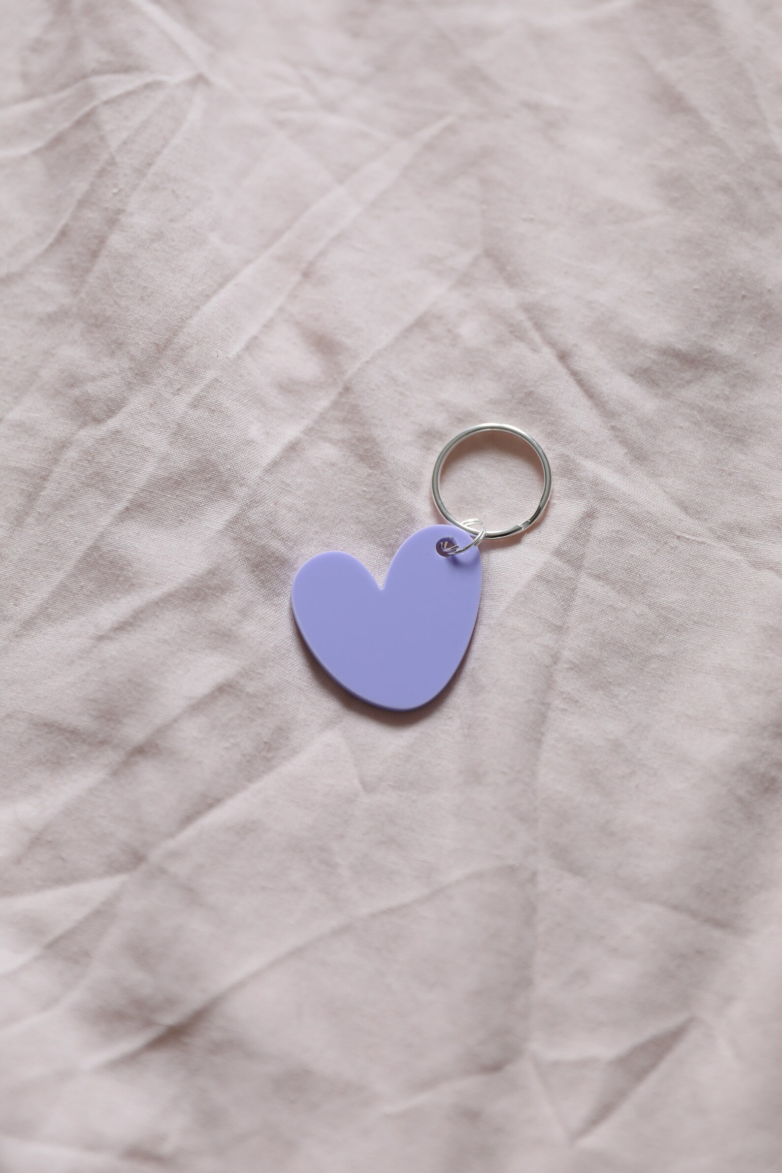 Pastel Heart Keyring - Etsy