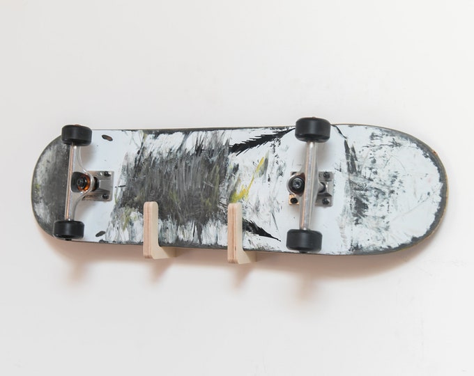 Minimal Wood Skateboard Rack - Etsy