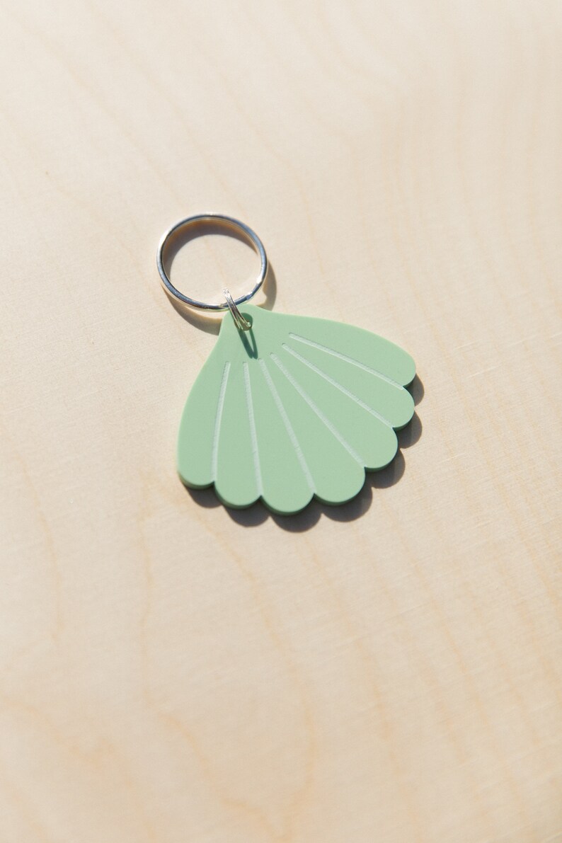 Shell Key Ring Pastel Color | Etsy
