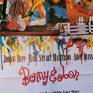 Benny & Joon, Johnny Depp, Mary Stuart Masterson, Original Movie Poster ...