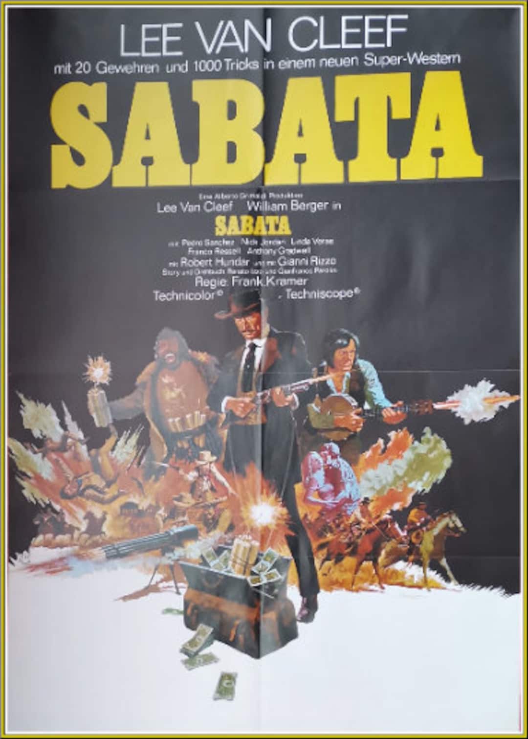 Sabata, Lee Van Cleef, William Berger, Ignazio Spalla, Original Movie ...