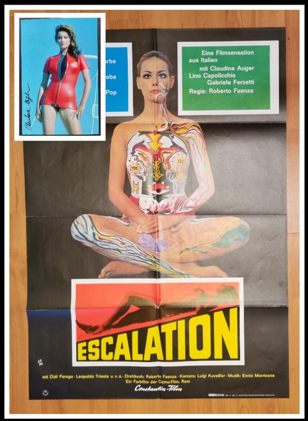 Escalation Vintage Cinema Poster 1968 + Claudine Auger Autograph 6x4 - Etsy