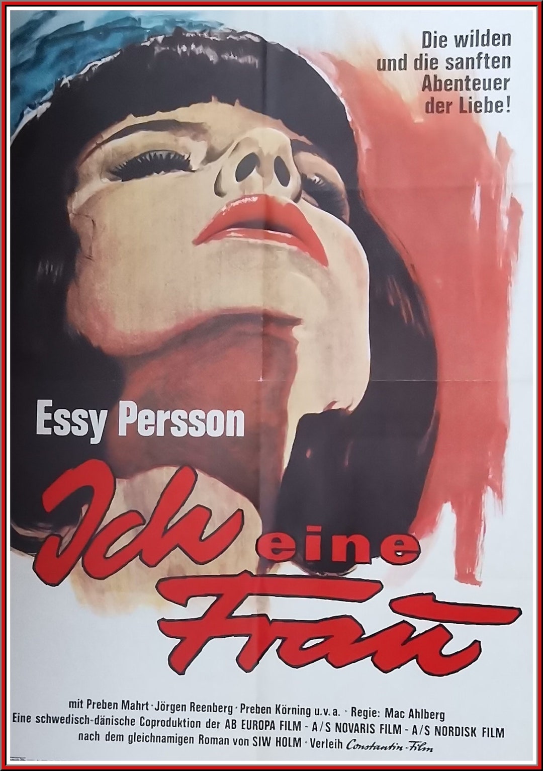 I, a Women, Essy Persson, Original Movie Theater Poster, 1965 - Etsy