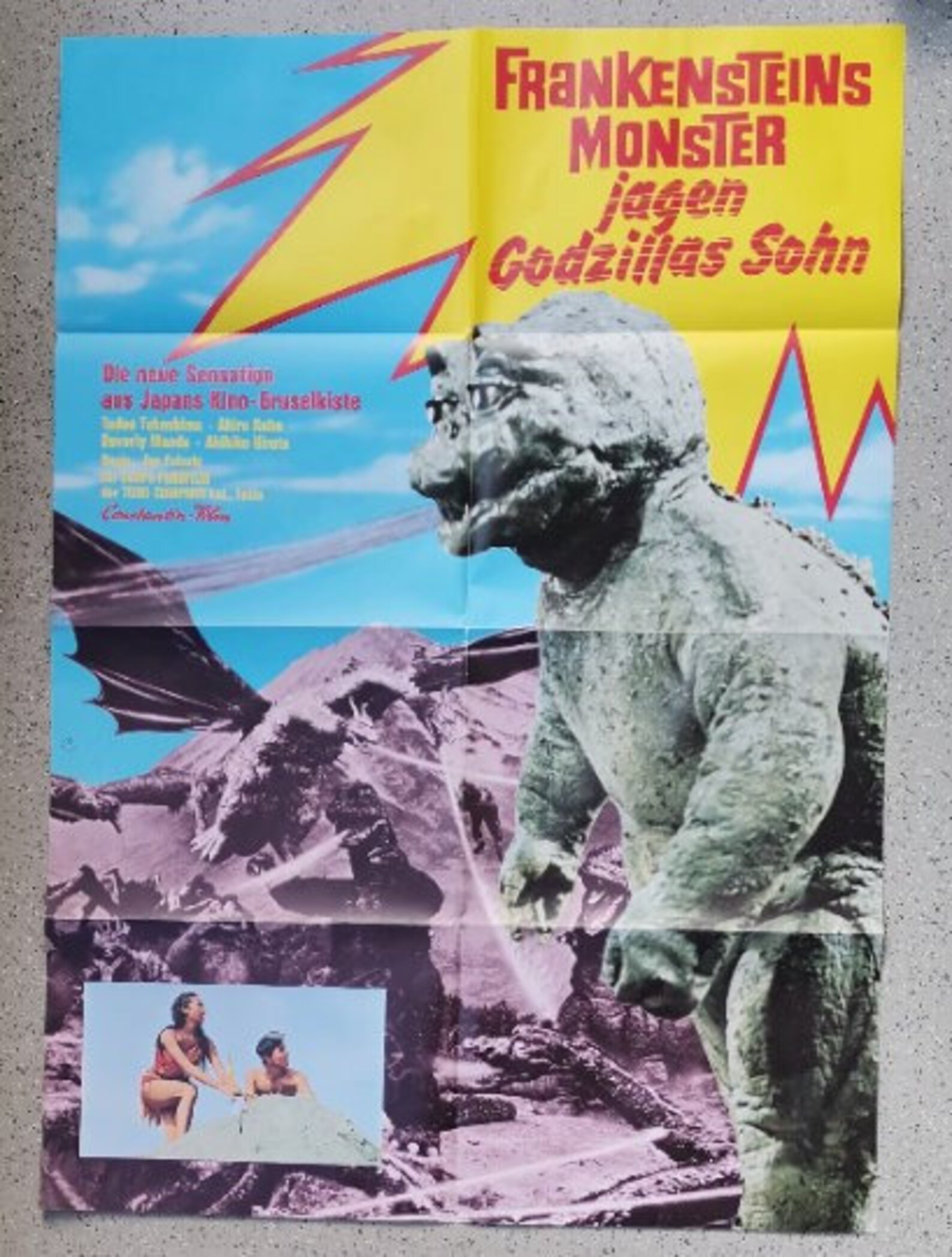 Son of Godzilla, Tadao Takashima, Jun Fukuda, Original Movie Poster ...