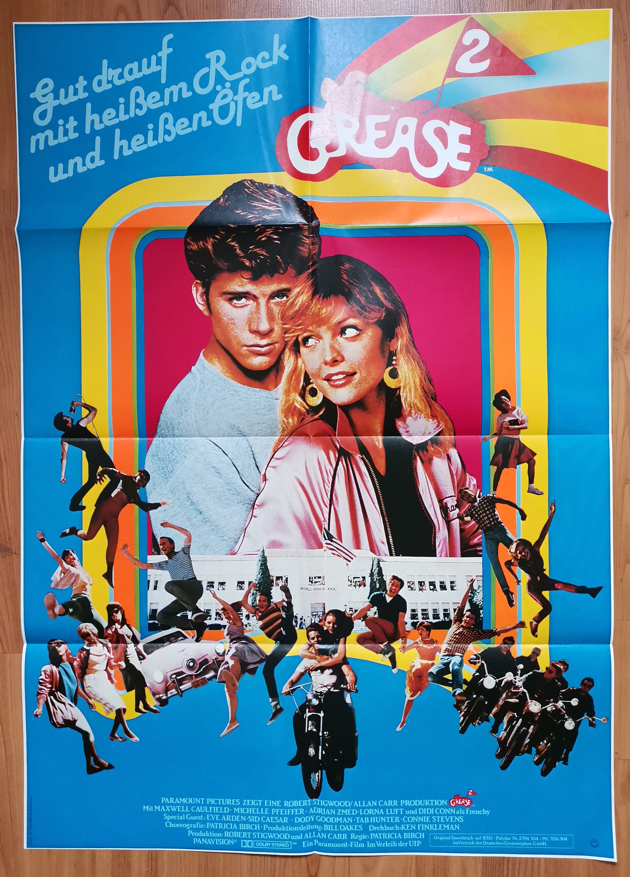 Grease 2, Michelle Pfeiffer, Maxwell Caulfield, Cinema Poster 1982 - Etsy