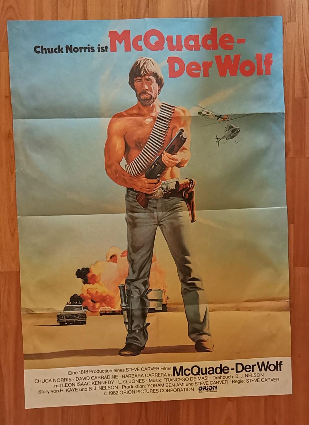 Chuck Norris, David Carradine, Lone Wolf Mcquade, Original Movie Poster ...