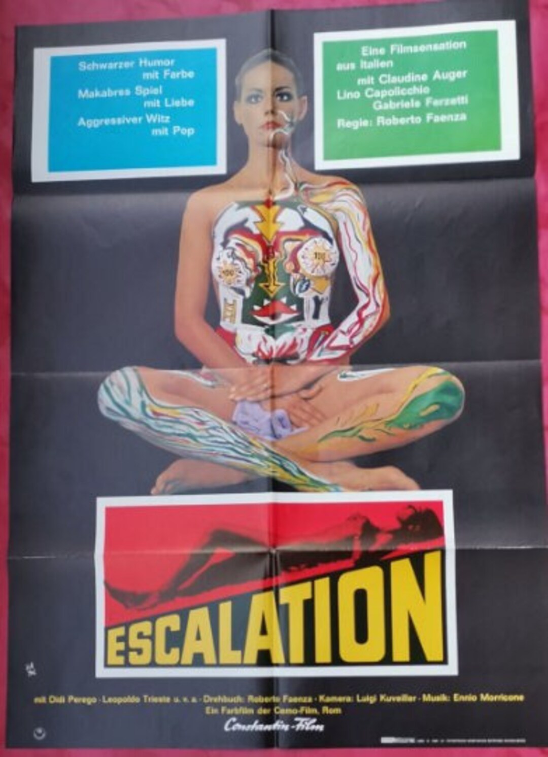 Escalation, Claudine Auger, Vintage Movie Poster 1968 - Etsy Australia