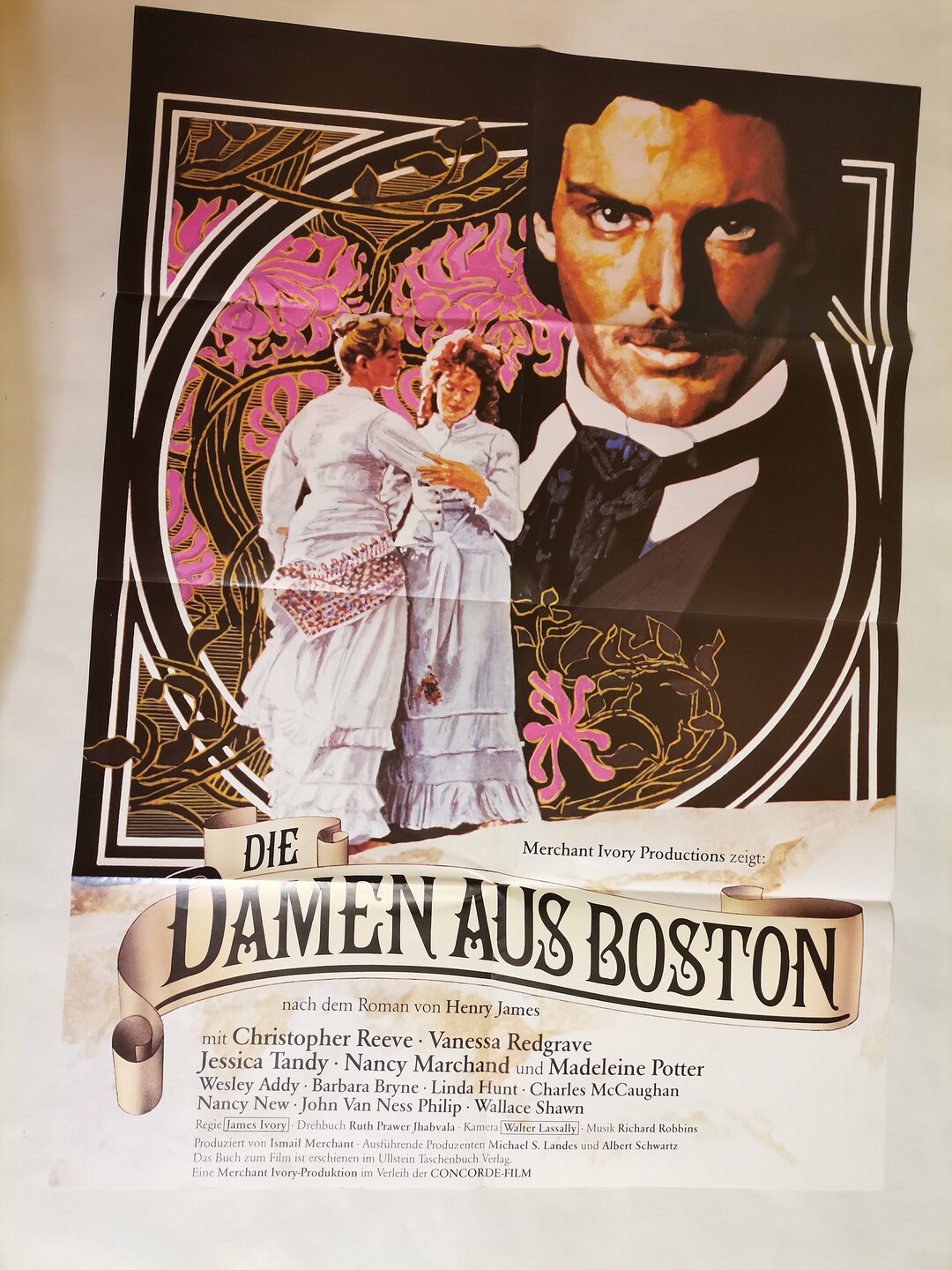 The Bostonians Christopher Reeve, Vanessa Redgrave Movie Poster 1984 - Etsy