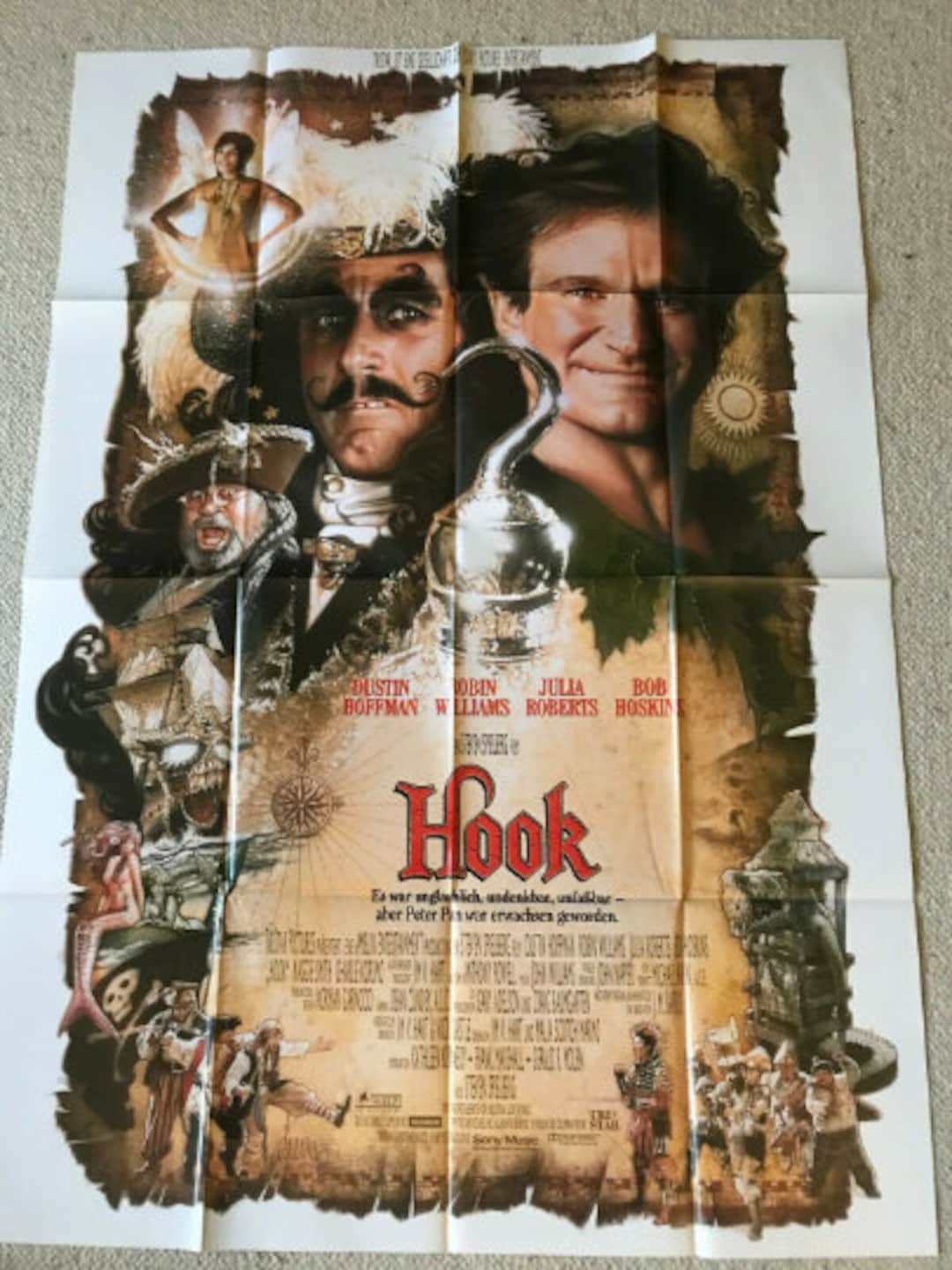 Dustin Hoffman Hook Poster