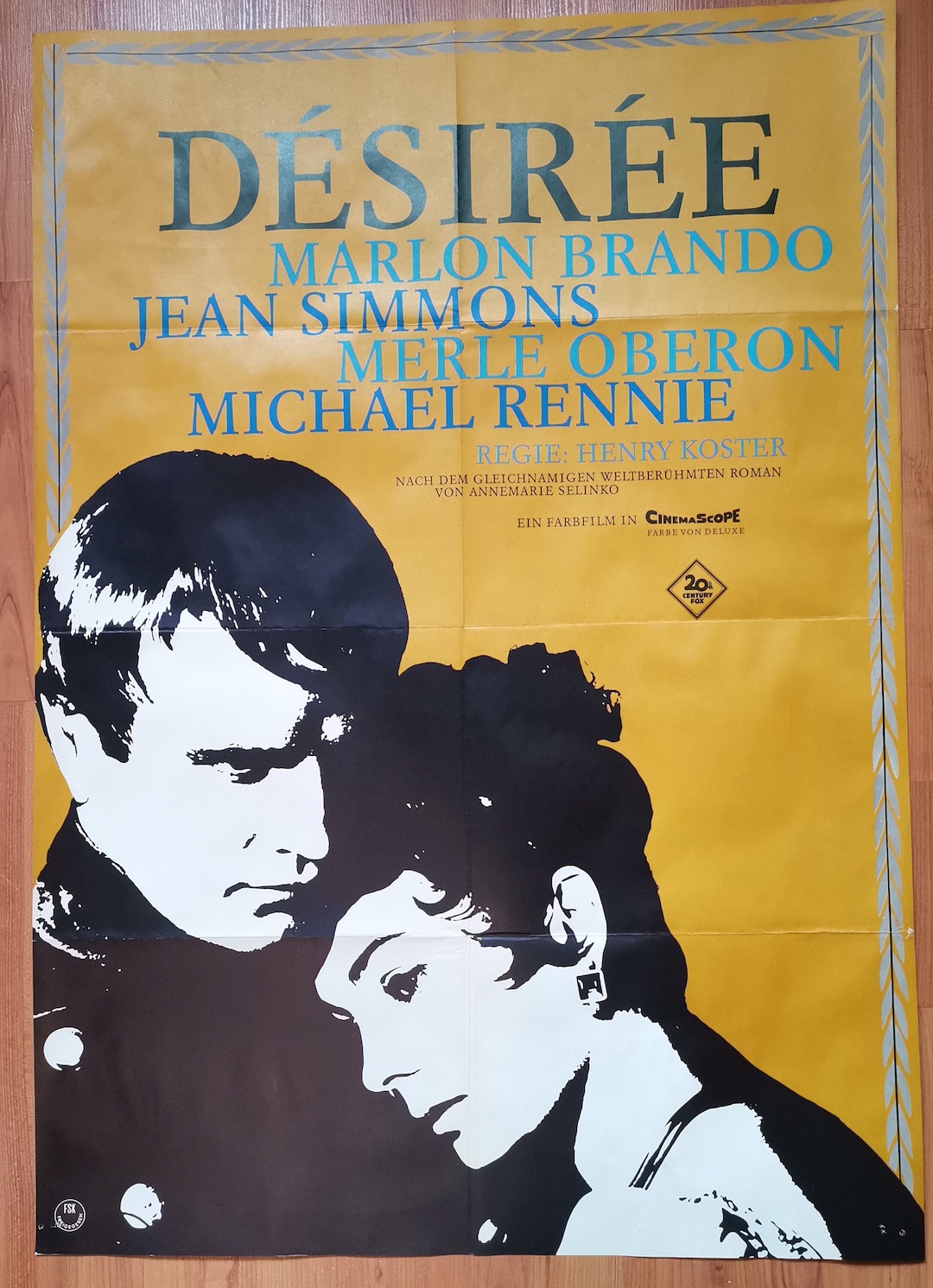 Desirée, Marlon Brando, Jean Simmons, Merle Oberon, Cinema Poster 70s ...