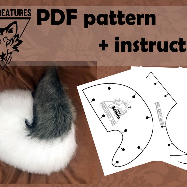 Curly Fursuit Tail Pattern - Etsy