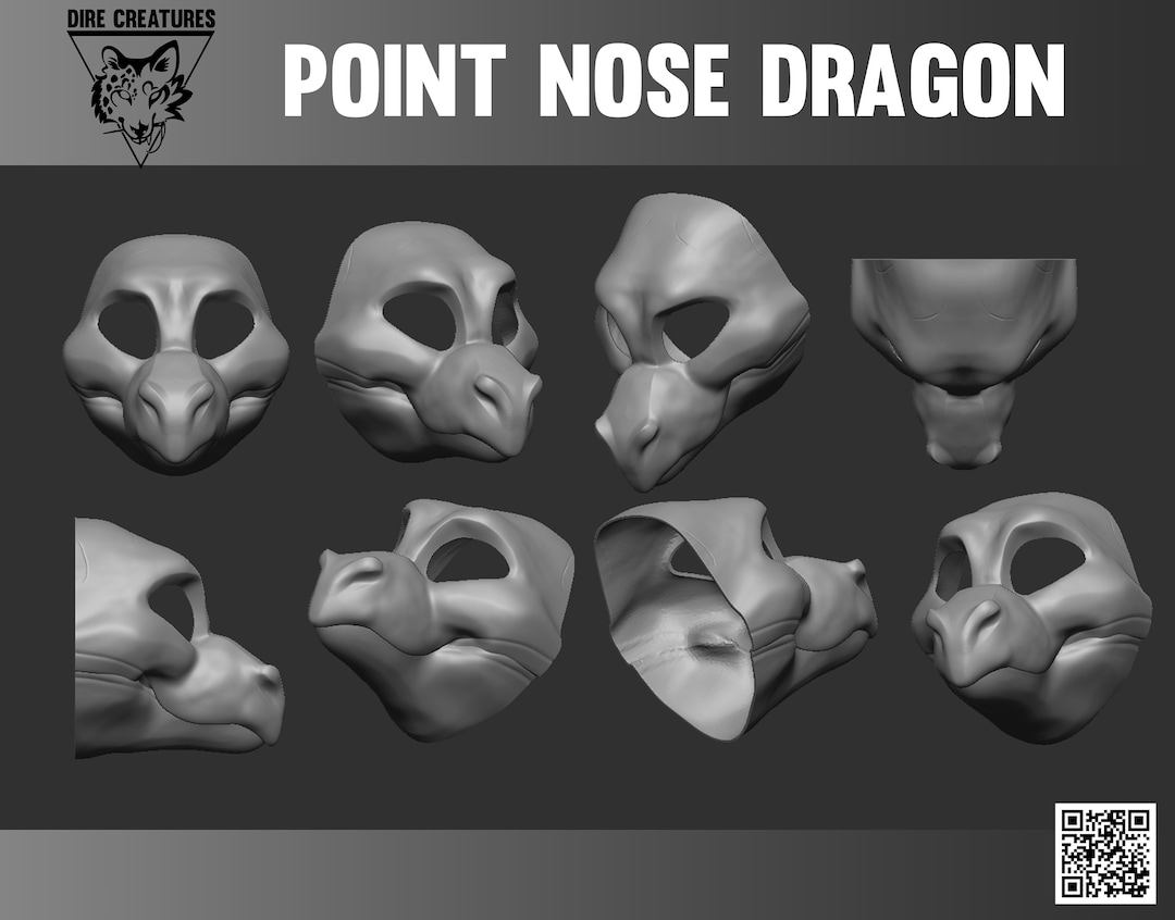 Point Nose Dragon Head Base - Etsy