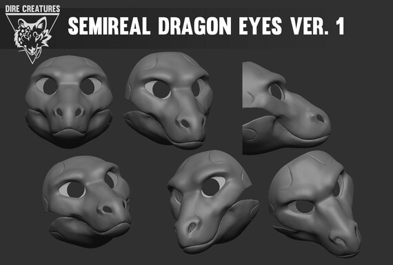 Eyes for Semireal Dragon Base - Etsy