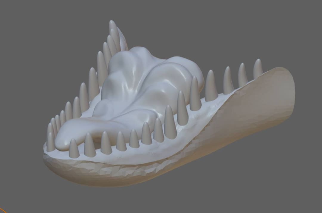 Semireal Dragon Teeth & Tongue Set - Etsy