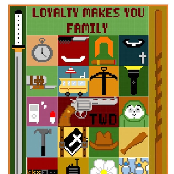 Crochet Patterns the Walking Dead Blanket - Etsy