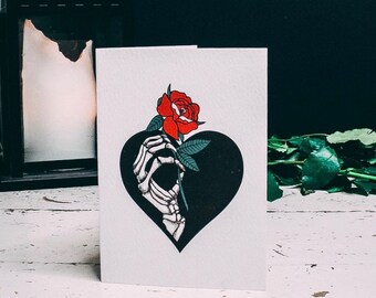 Skeleton and roses | Etsy