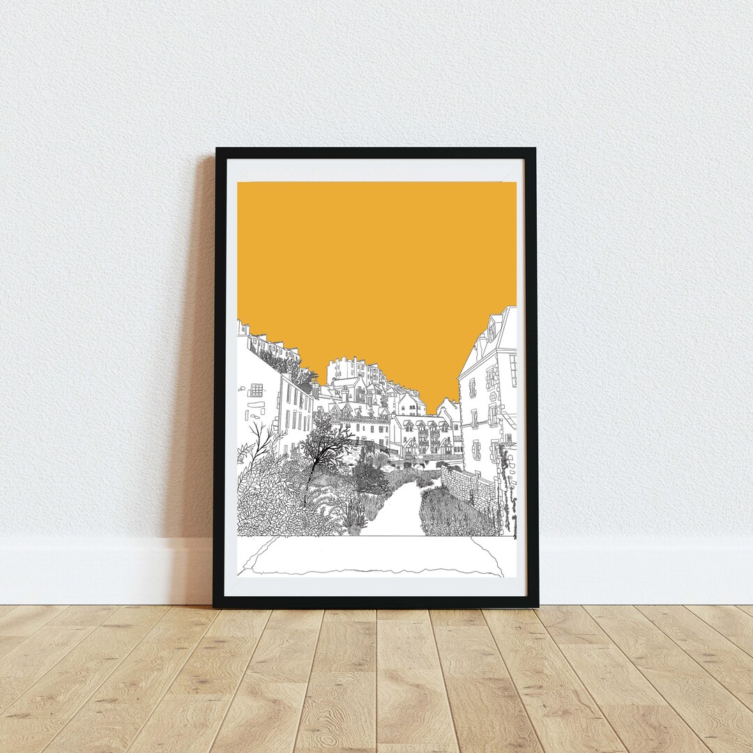 Dean Village Block Colour Edinburgh Art Print - Etsy
