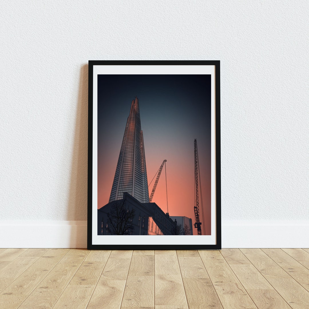 The Shard at Sunset, London Art Print - Etsy