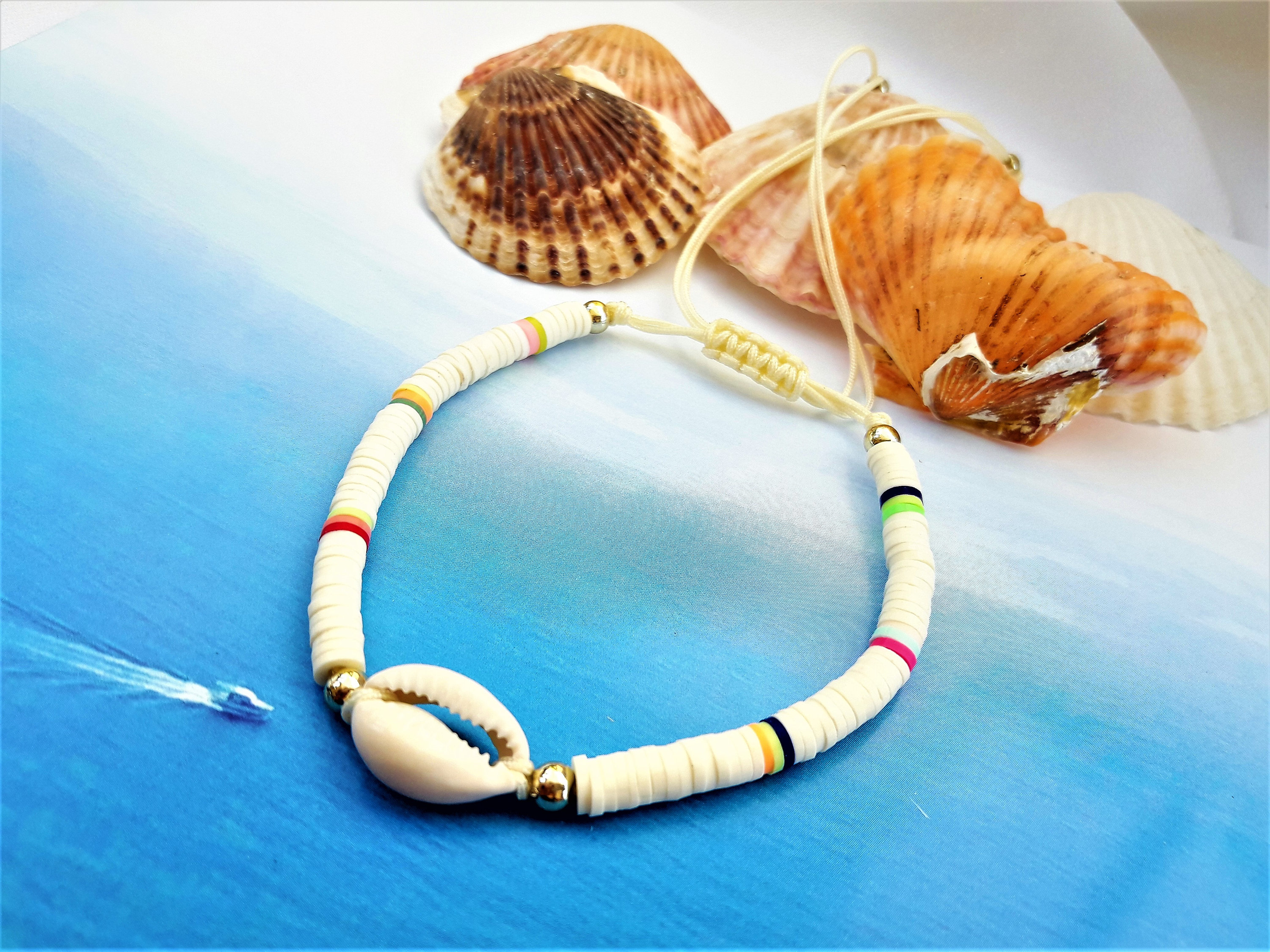 Cowrie Shell Anklet Bracelet Sea Shell Anklet Jewelry Boho - Etsy