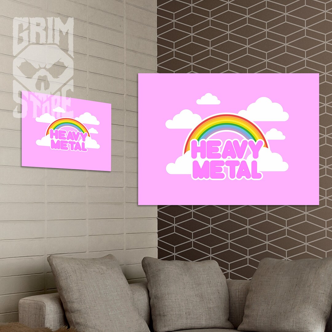 Poster Cute Heavy Metal - Etsy