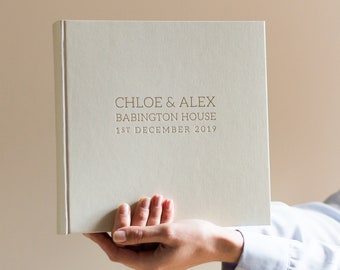 Beautifully Bespoke Large Landscape Wedding Guest Book | Etsy