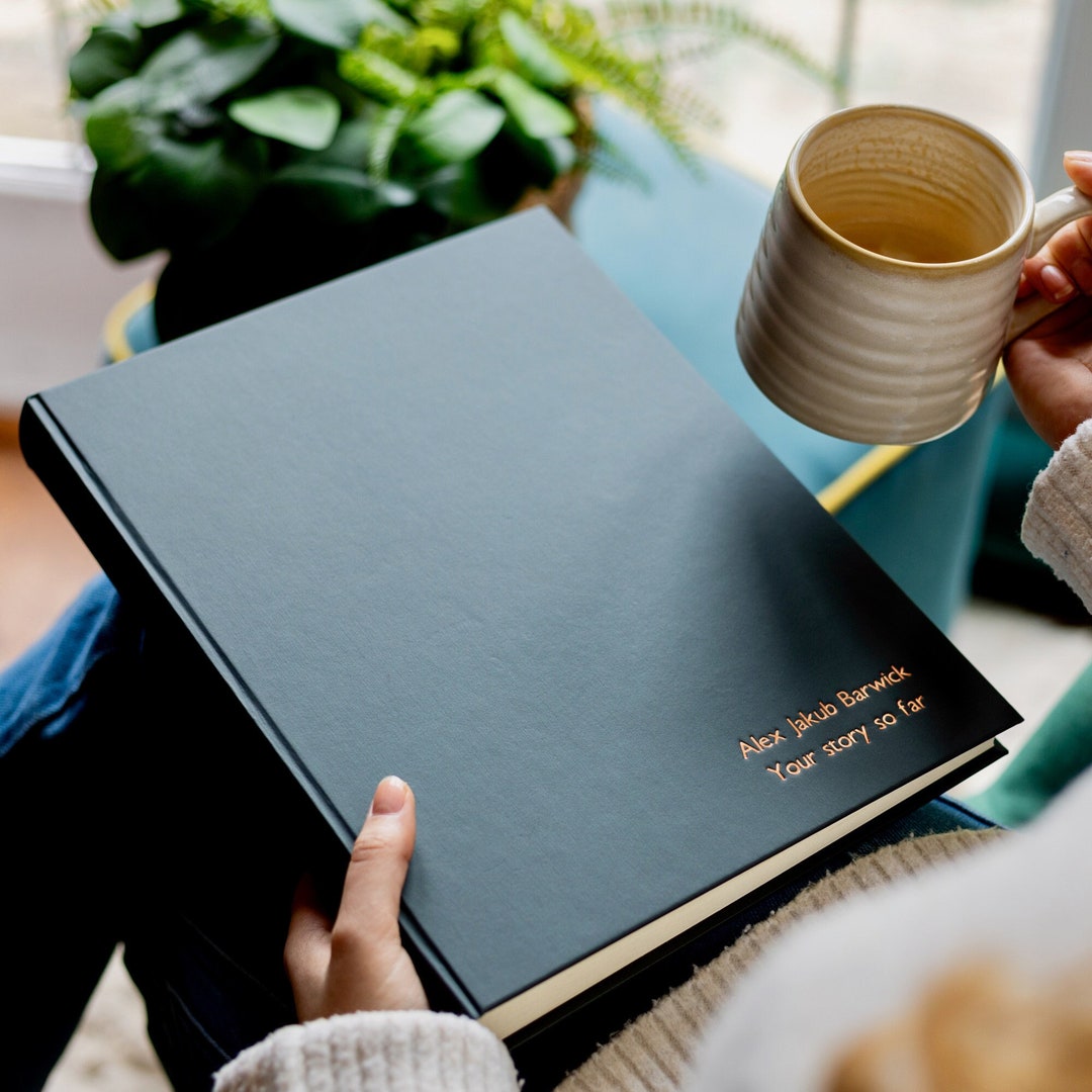 A4 Photo Album With a Hardback Finish, Personalised With Your Message ...