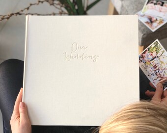 Our Wedding Embossed Leather Photo Album | Etsy