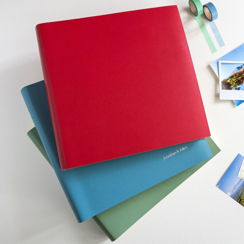 Large Photo Album Handmade From Recycled Leather Personalised - Etsy UK