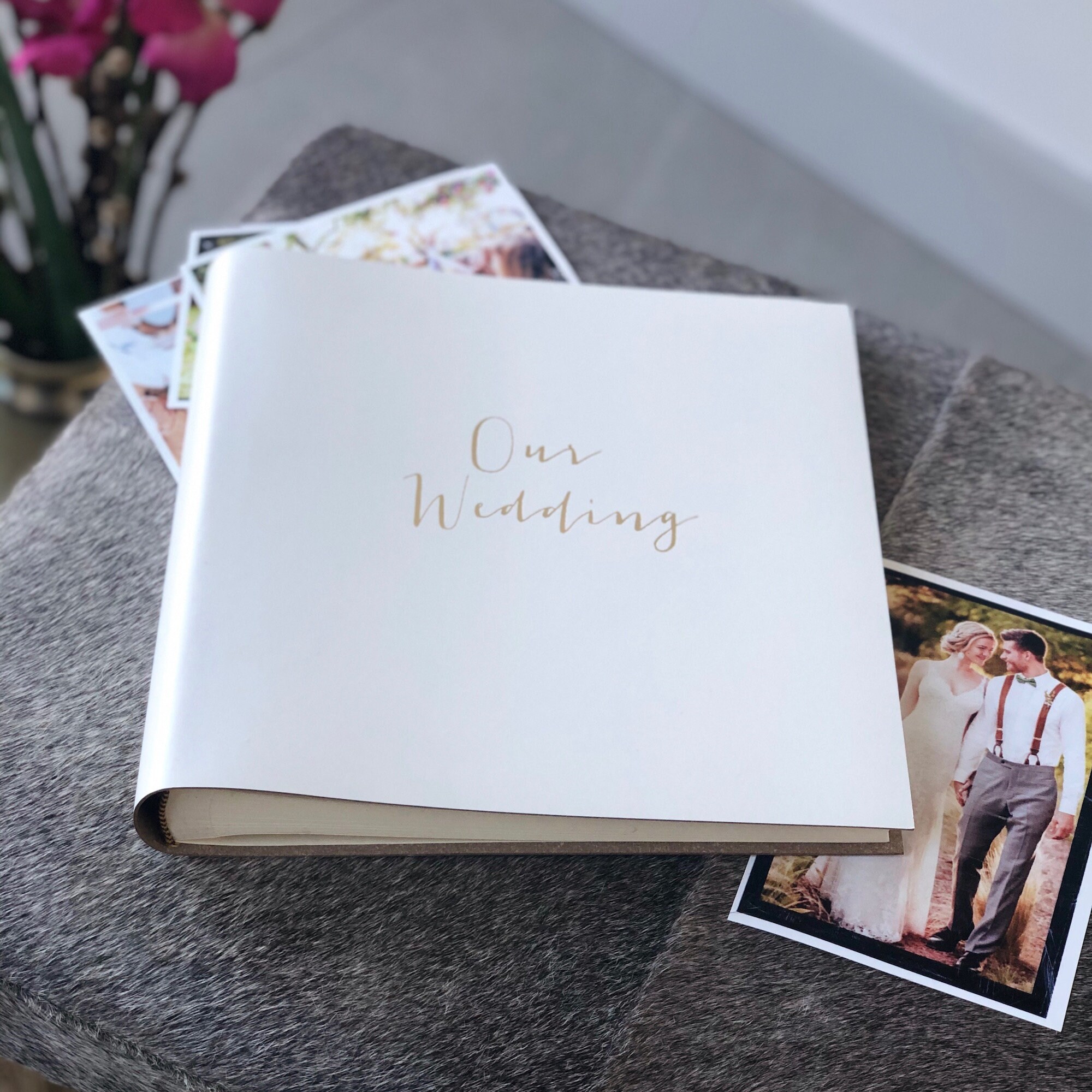 Our Wedding Embossed Leather Photo Album - Etsy