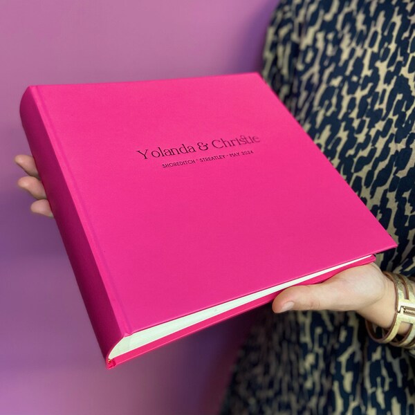 Pink Guest Book - Etsy