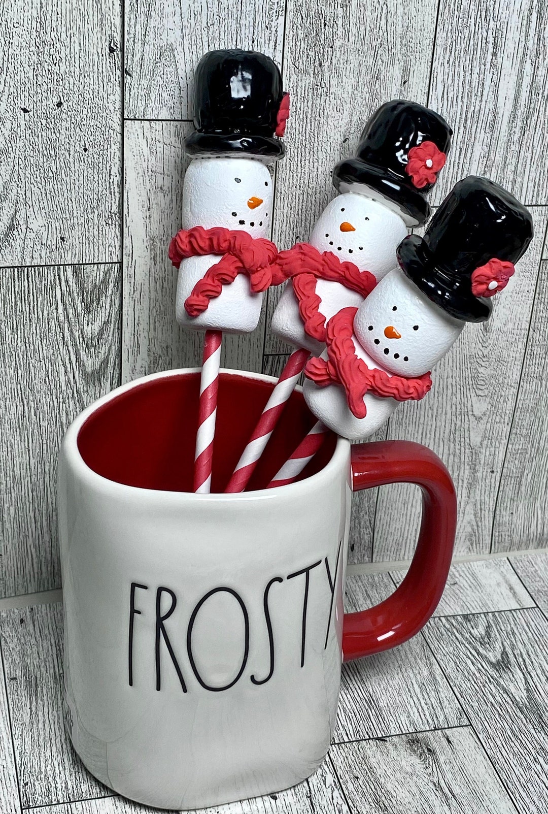 Faux Food Fake Bake Frosty Inspired Marshmallow Snowmen Sticks - Etsy