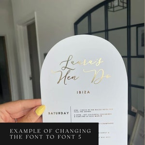 Hen Party Itinerary Timeline Invitation Get Ready for a Fabulous Hen Do ...