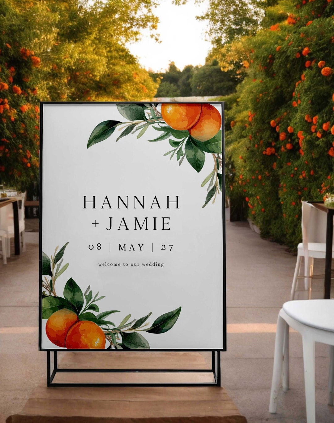 Hannah Citrus Welcome Sign - Etsy