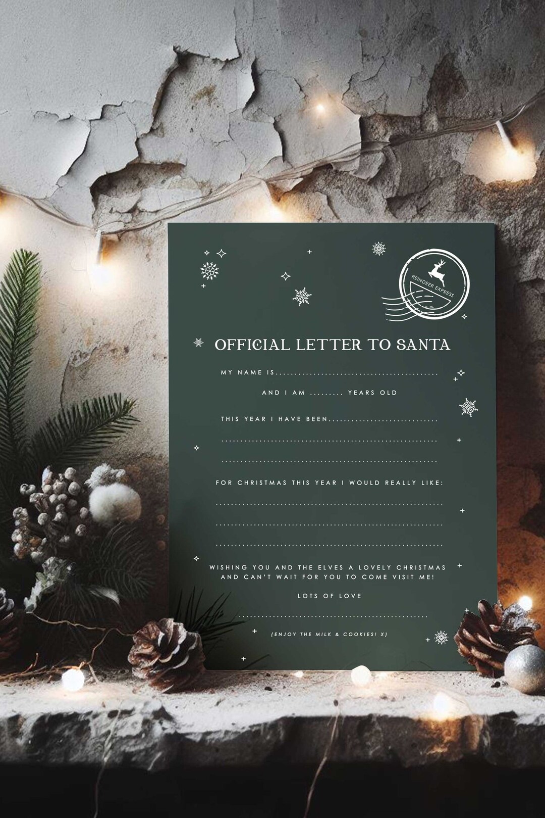 Letter to Santa Christmas List Christmas Nice List - Etsy