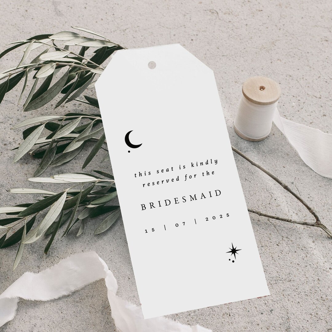 Boho Reserved Seat Tag Seating Tag Place Card This Seat is - Etsy