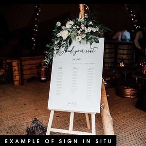 Chic Wedding Venue Welcome Sign Emily Contemporary Design - Etsy