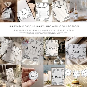 Baby Q Welcome Sign | BBQ Baby Shower | A1 Editable Template | Digital ...