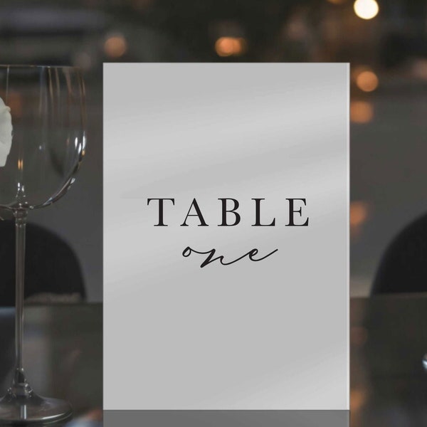 Formal Table Number - Etsy