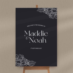 Maddie Peony Welcome Sign - Etsy