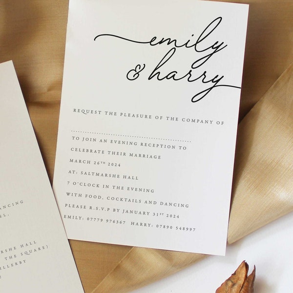 Evening Invite - Etsy UK