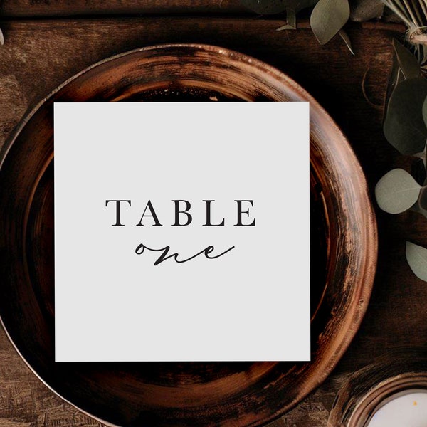 Formal Table Number - Etsy