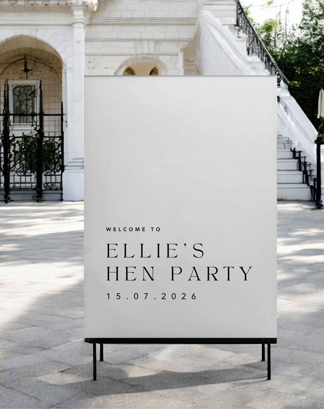 Charming Personalized Hen Party Sign for Unforgettable Celebrations - Etsy