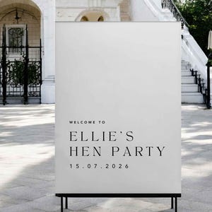 Charming Personalized Hen Party Sign for Unforgettable Celebrations - Etsy
