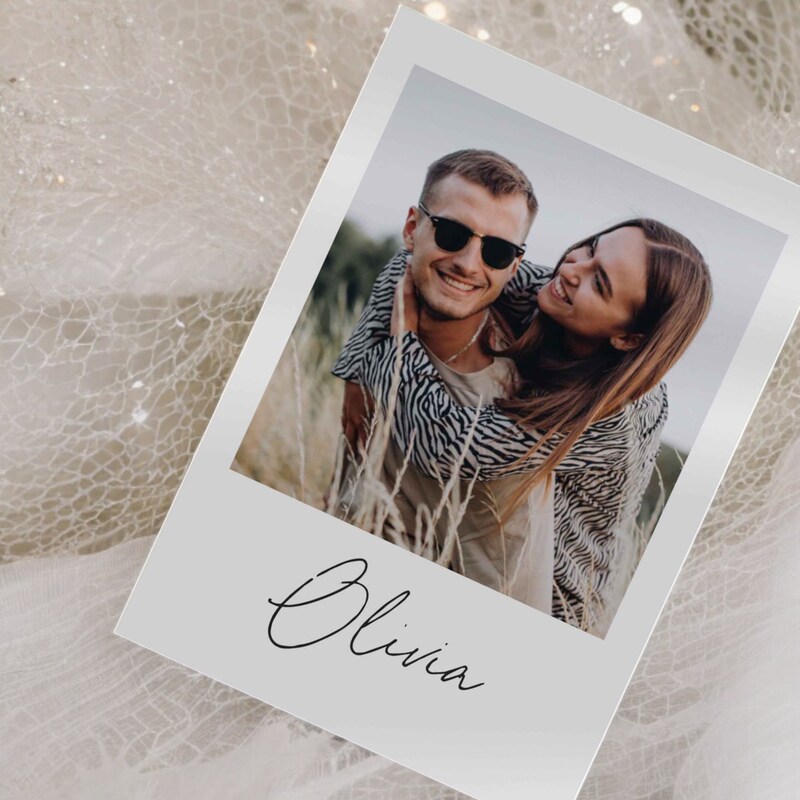 Photo Template Place Card - Etsy