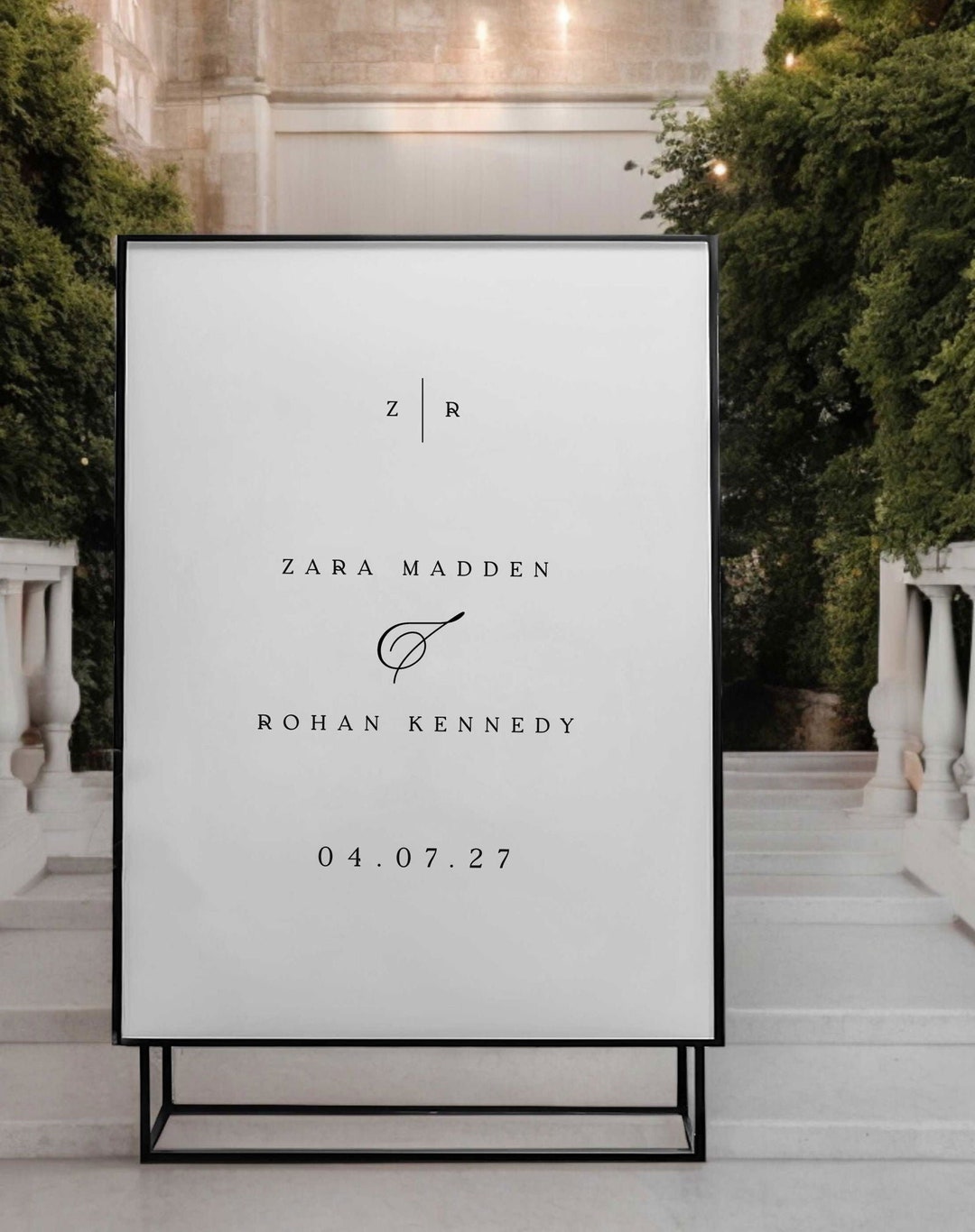 Zara Minimalist Welcome Sign - Etsy