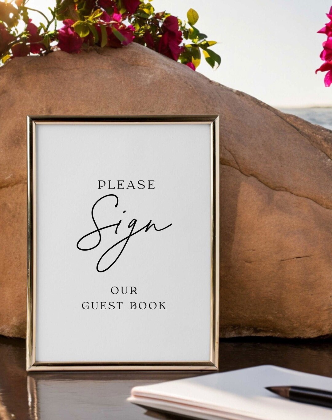 Personalized Wedding Guest Book Sign Reception Decoration, Custom Gift ...